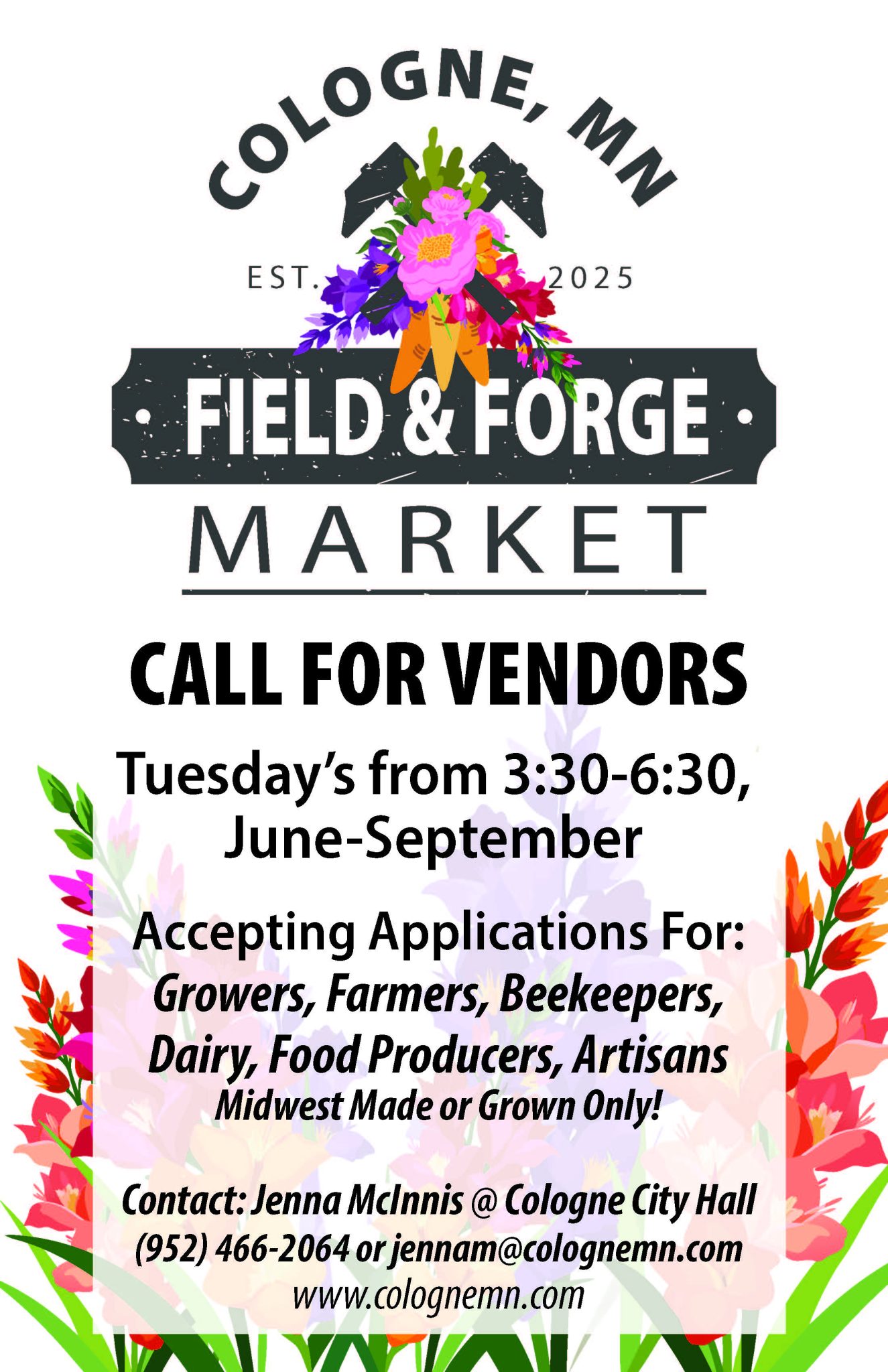 Calling all Vendors – Cologne, Minnesota | A great place to Live, Work ...